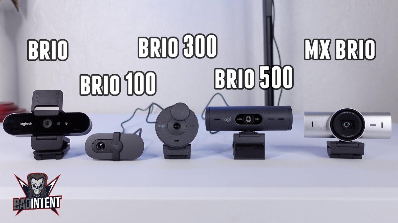 Every Logitech Brio Webcam Compared (Brio vs 100 vs 300 vs 500 vs MX ...