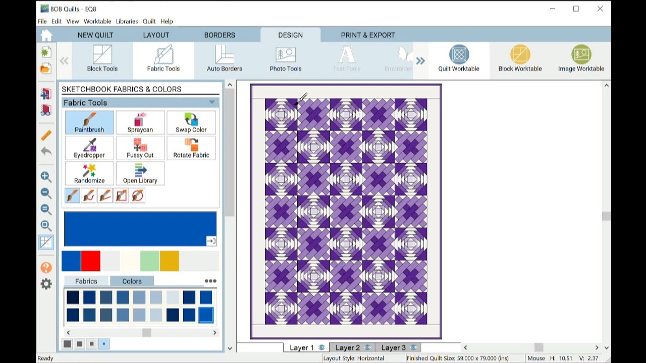 Create Customized Quilt Patterns With Add-On EQ8 Block Libraries - YouTube