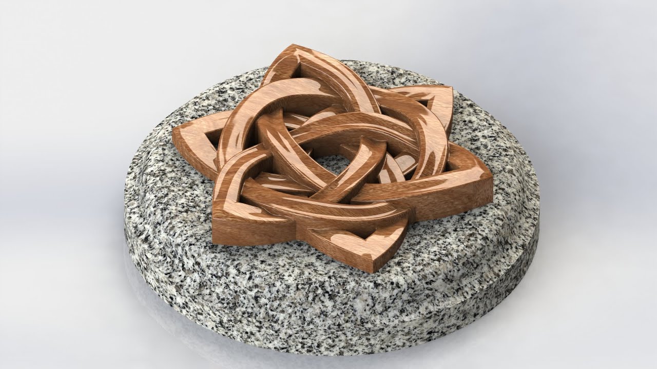 Solidworks modeling: wood carving modeling #9 - YouTube