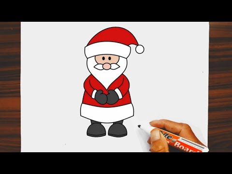 how to draw Santa Claus