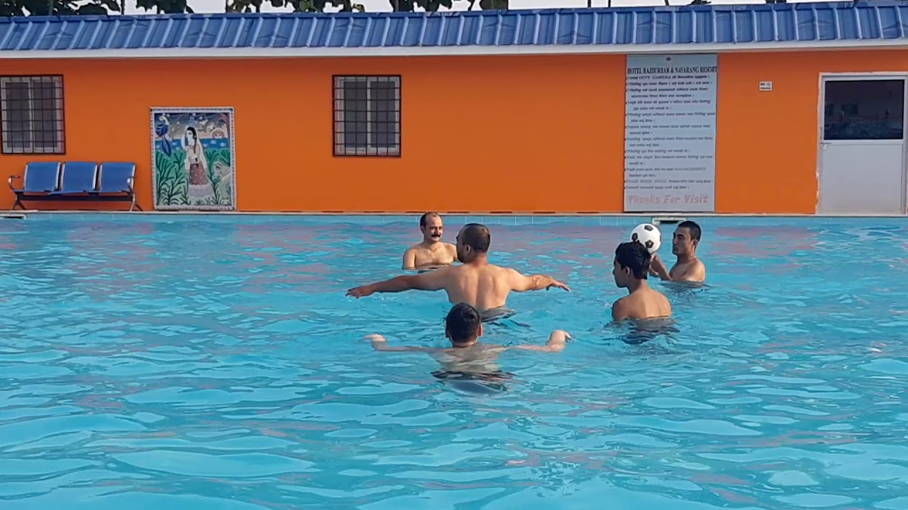 Swimming pool comedy game - YouTube