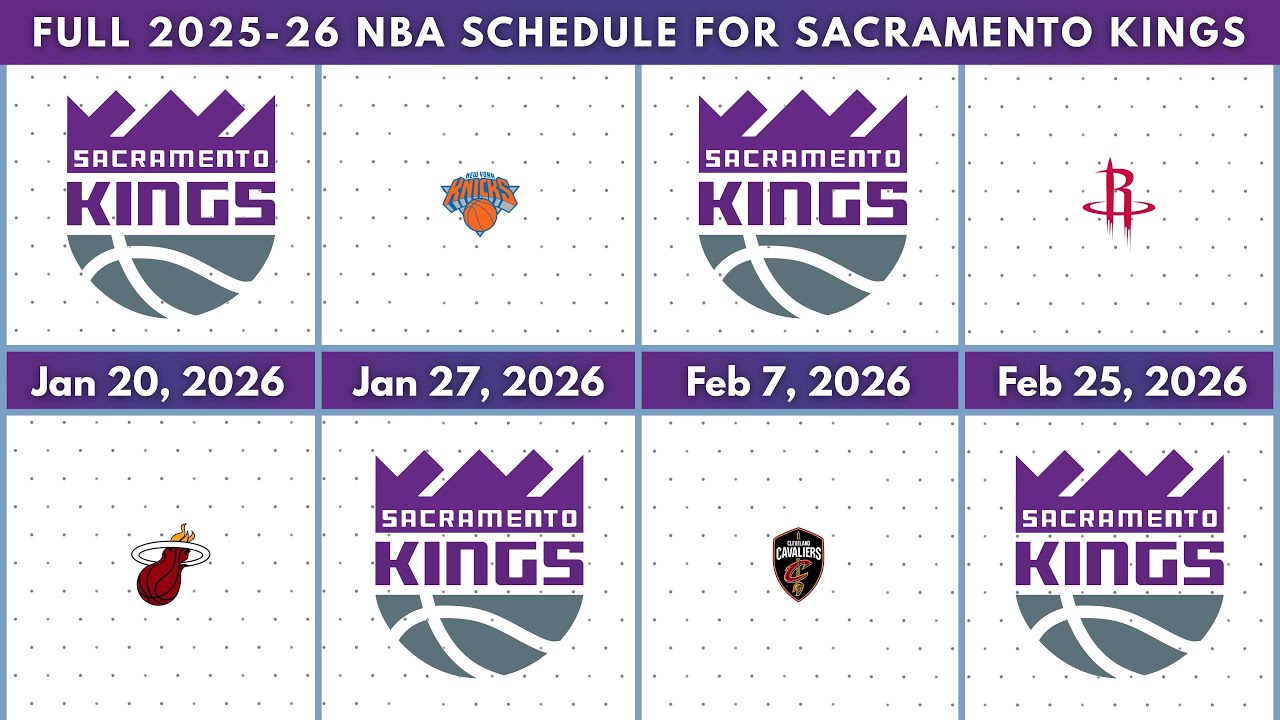 Sacramento Kings | Full 2025-26 NBA Schedule - YouTube