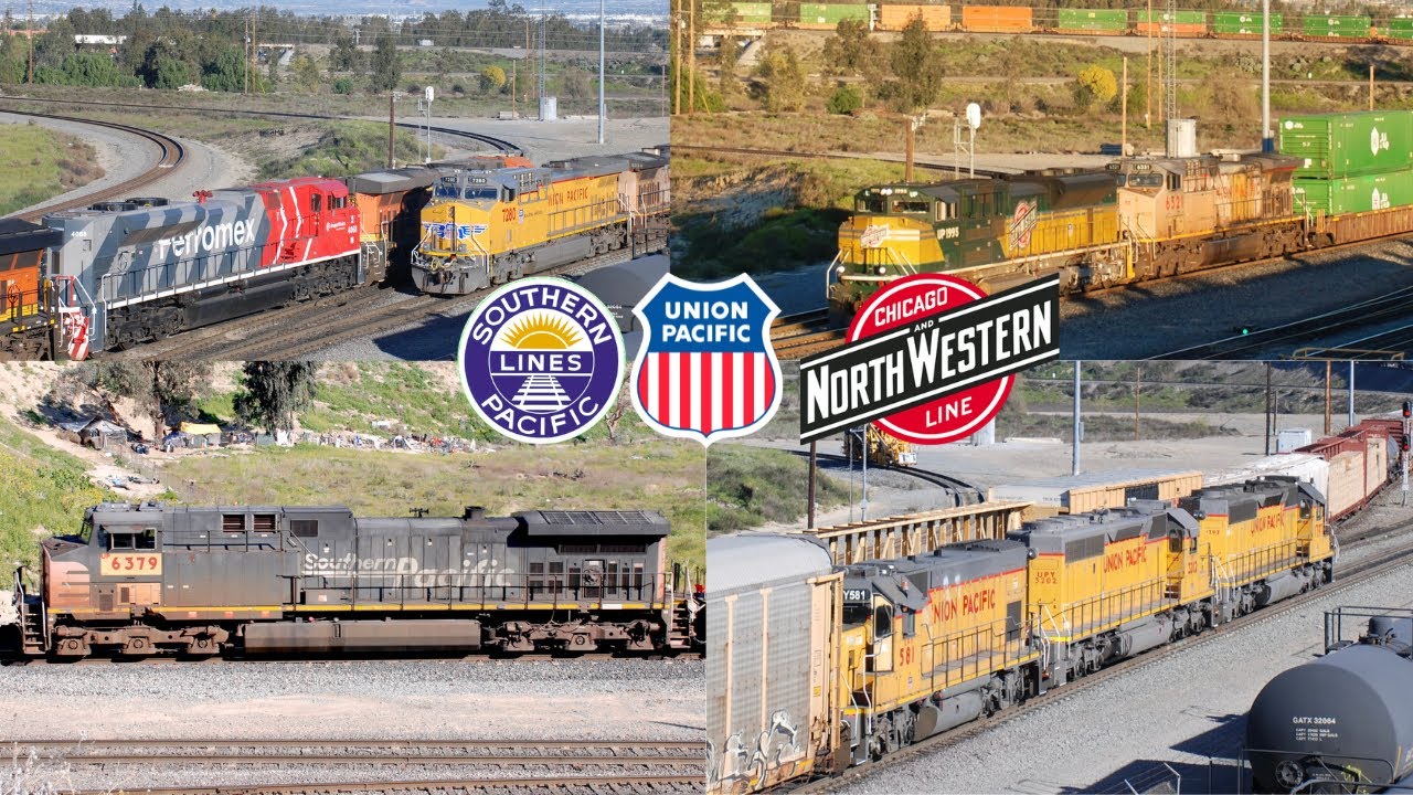 Ultimate Railfanning West Colton!! FT UP 1995, Southern Pacific ...