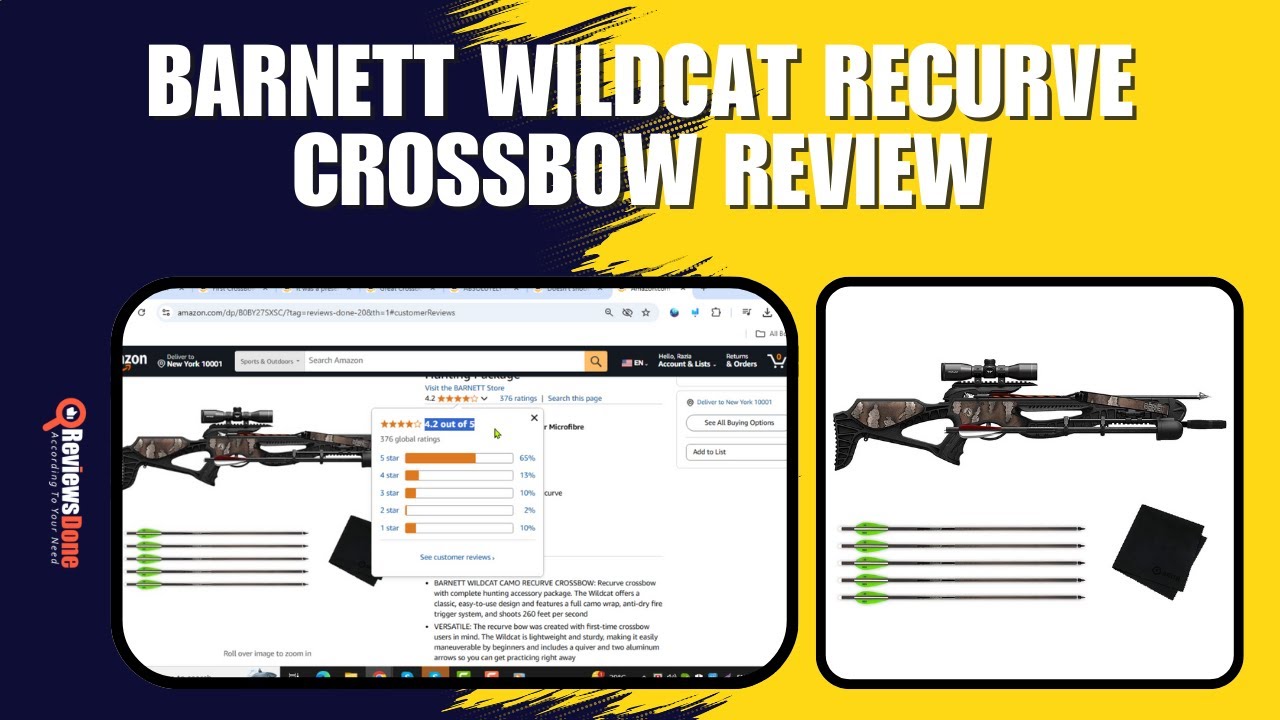 Barnett Wildcat Recurve Crossbow Review - Features Uncovered - YouTube