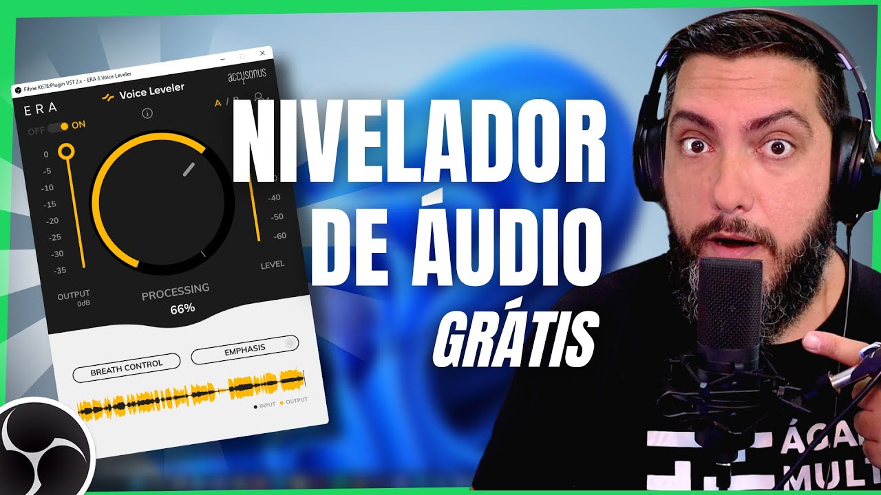 COMO NIVELAR O VOLUME DO MIC AUTOMATICAMENTE - Usando o Voice Leveler ...