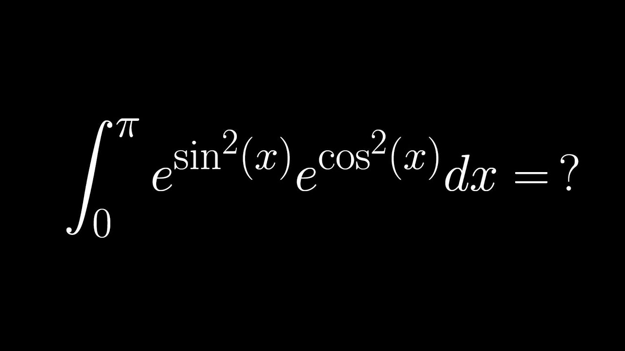 GRE Mathematics Subject Test - Integration simplicity in disguise - YouTube