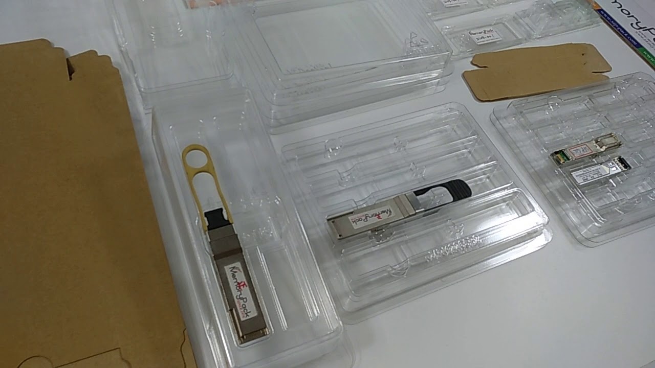 QSFP SFP plastic box Kunststoffbox Boîte en plastique - YouTube
