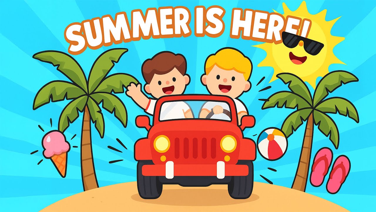 Summer Is Here! ☀️ Fun Kids Song About the Beach, Sun & Ice Cream | YAY ...