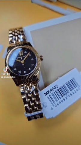 Michael Kors Women’s Quartz Gold Stainless Steel Blue Dial 26mm Watch ...