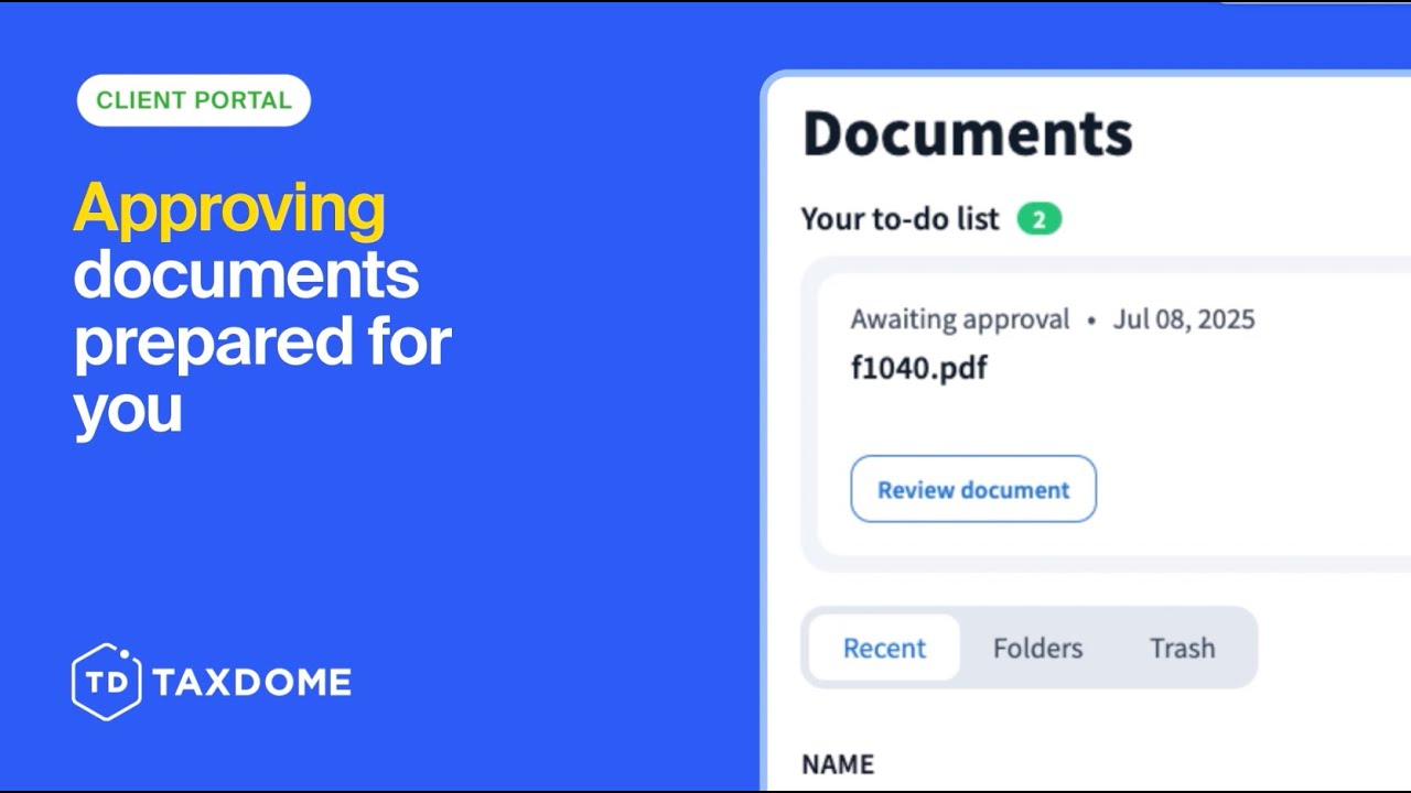 Client portal: Approving Documents Prepared for You - YouTube