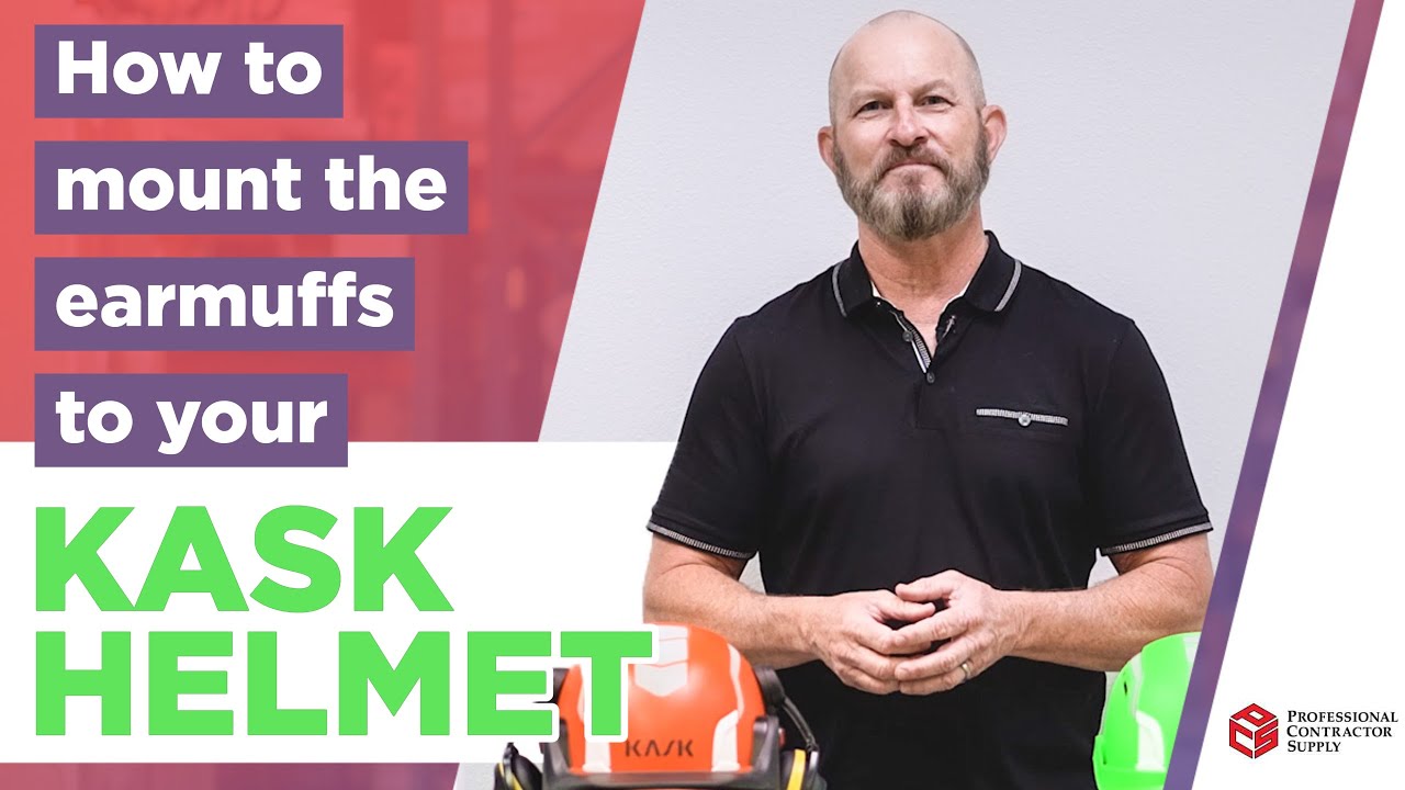 Mounting the hearing protection to your KASK safety helmet. - YouTube