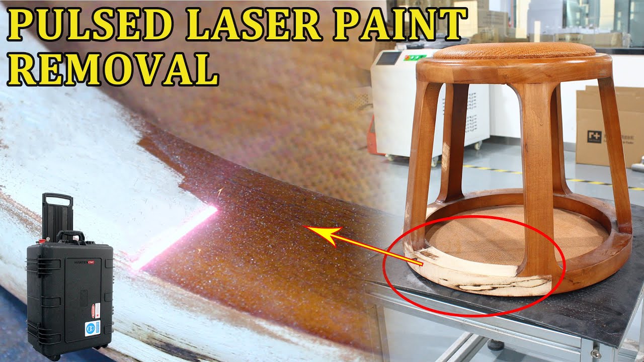 A 200-watt single-mode pulse laser cleaning machine cleans anti ...