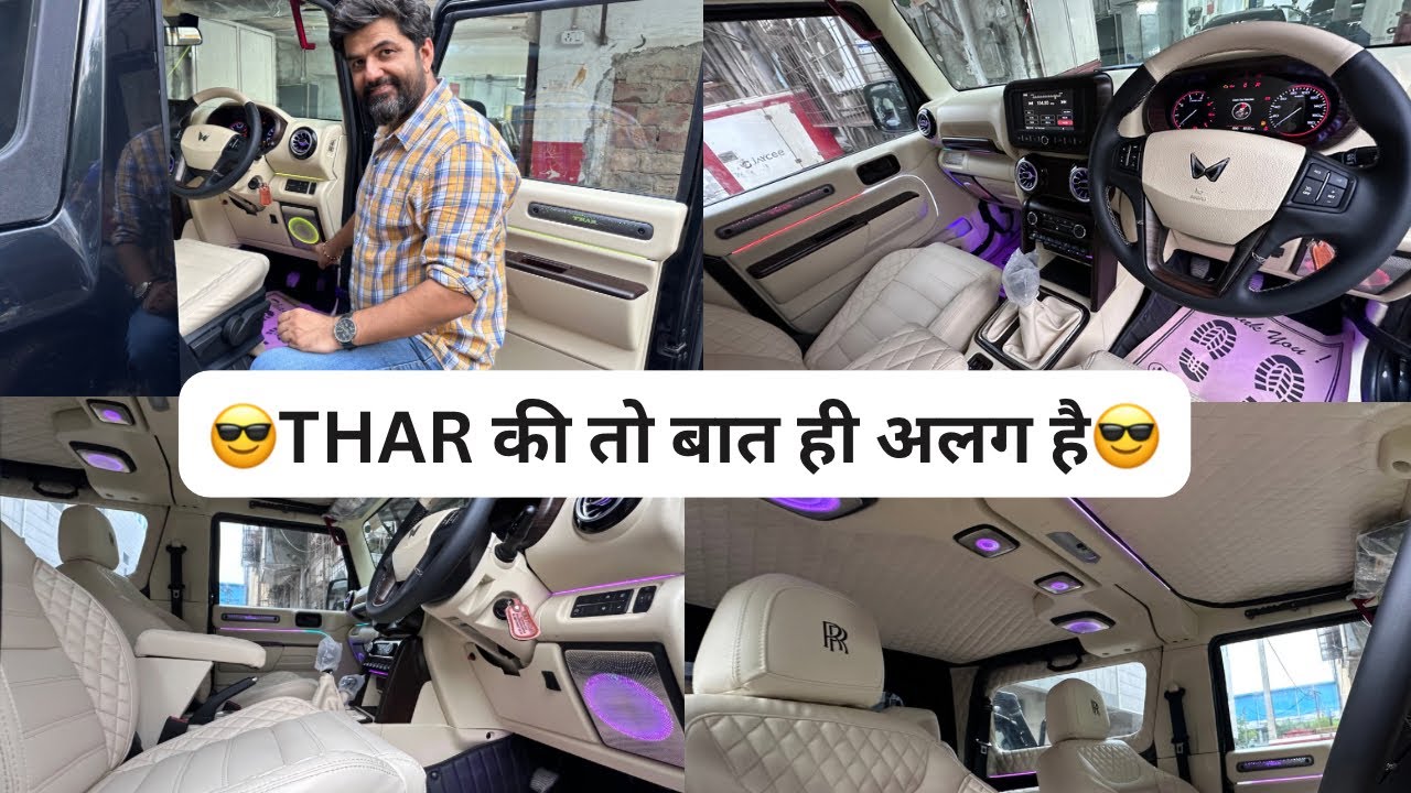 Best Customised Interior Modification in Mahindra Thar with |best Thar ...