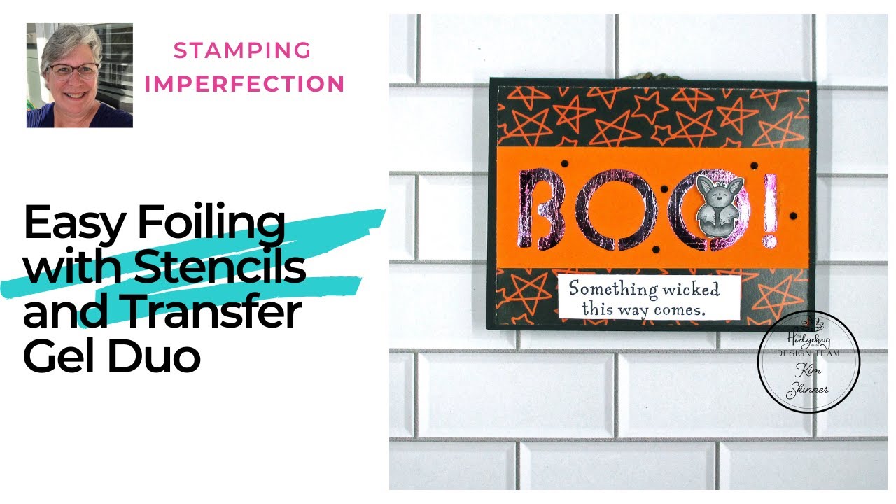 Easy Foiling with Stencils and Transfer Gel Duo from Thermoweb - YouTube