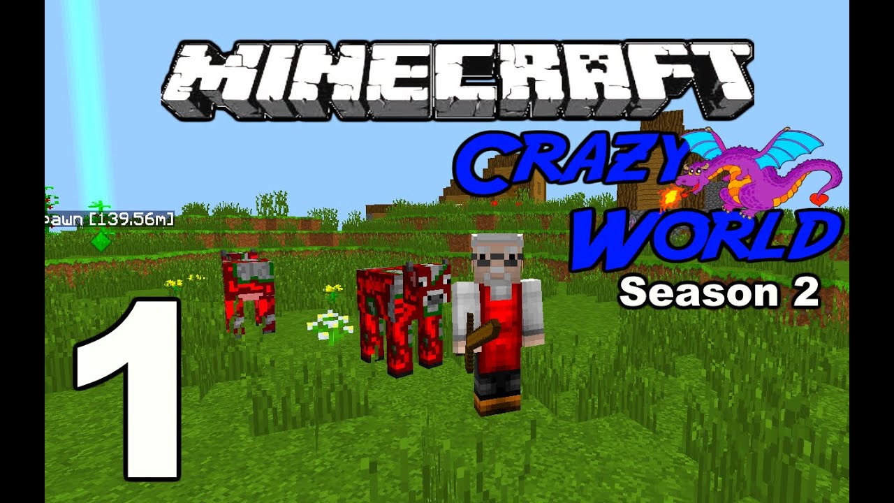 Modded Minecraft: Crazy World - Ep1 " Here we go " - YouTube