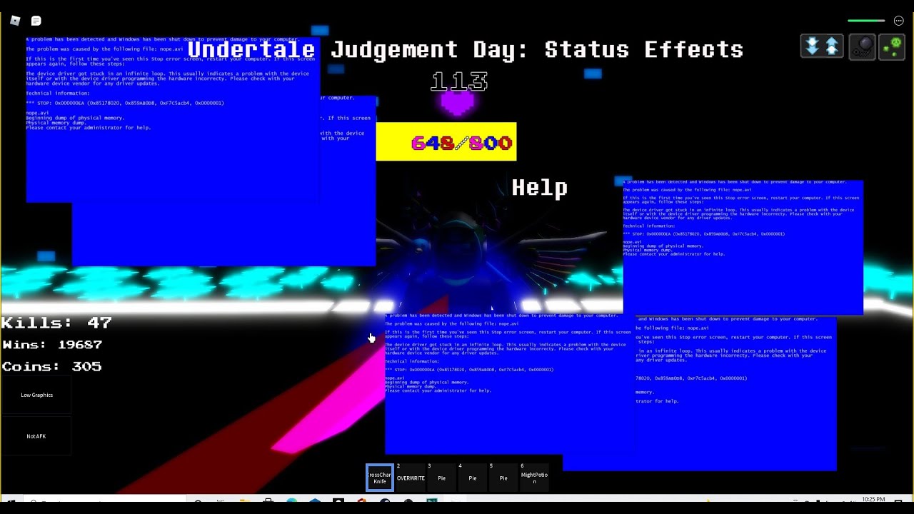 Undertale Judgement Day: Status Effects - YouTube