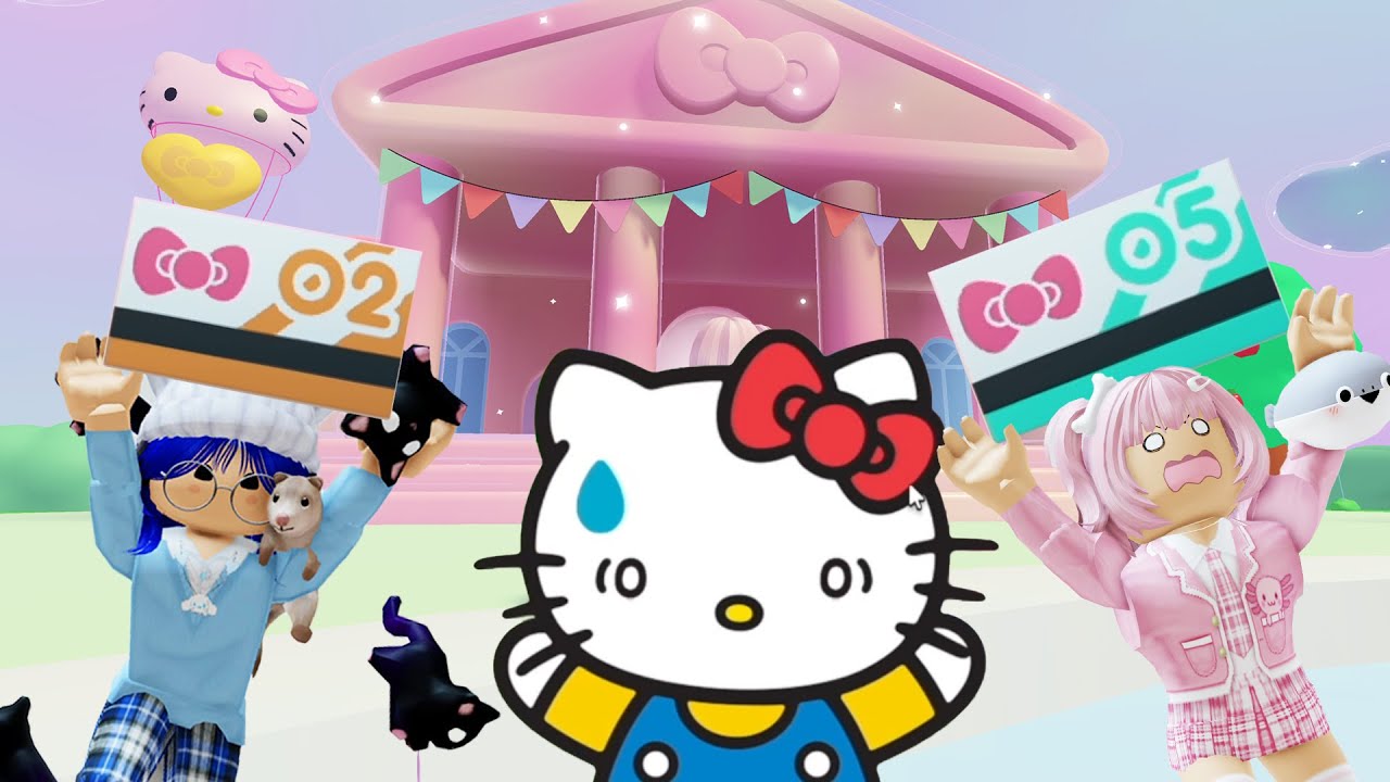 【ROBLOX】闖入神秘博物館 千萬不能被警衛抓到 Hello Kitty Cafe 50周年 跑酷 解謎 闖關 冒險 攻略[NyoNyo妞妞 ...