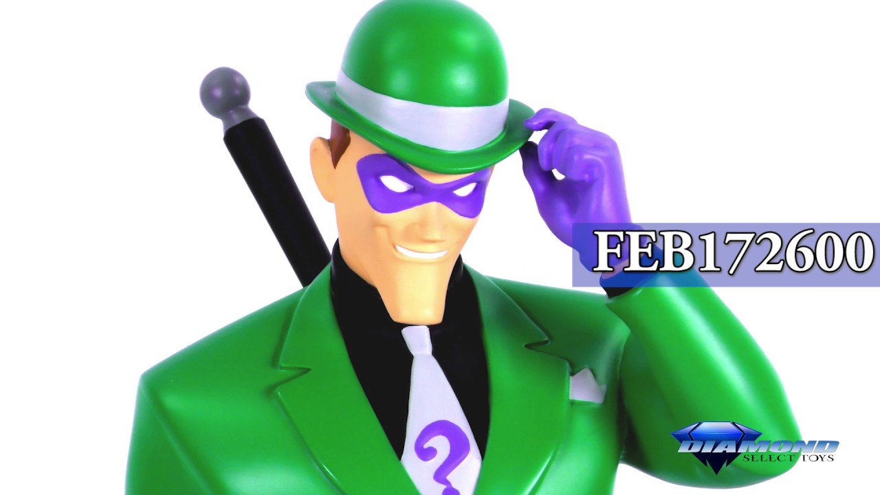 Batman Animated Series Riddler Resin Bust Unboxing + 360 - YouTube