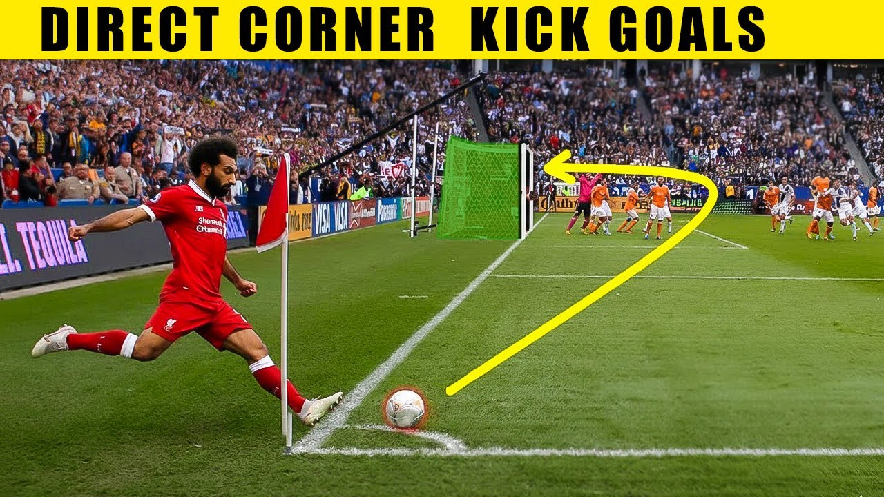 Scoring Directly from a Corner Kick | Amazing Goals 🔥 | Insane Direct ...