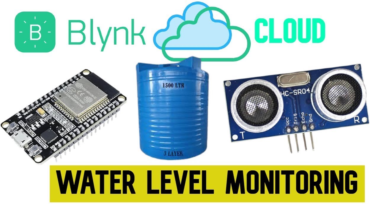 Water Level Monitoring With Esp32 And Blynk Ultrasonic Sensor Iot System Youtube