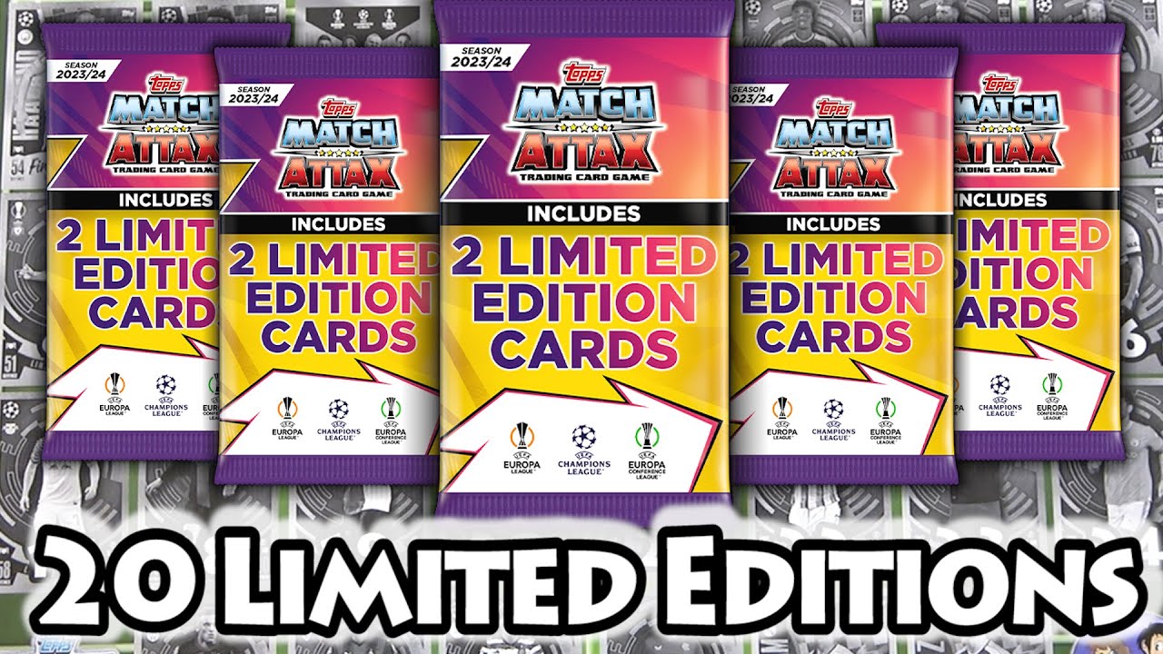 MATCH ATTAX 2023/24 Limited Edition Pack Opening | Trying To Complete ...
