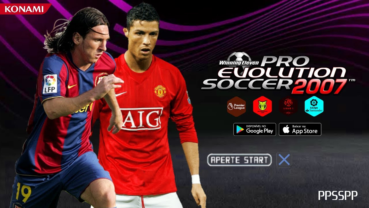 PES 2007 REMASTERIZADO PPSSPP OFFLINE ANDROID BRASILEIRÃO & EUROPEU - YouTube