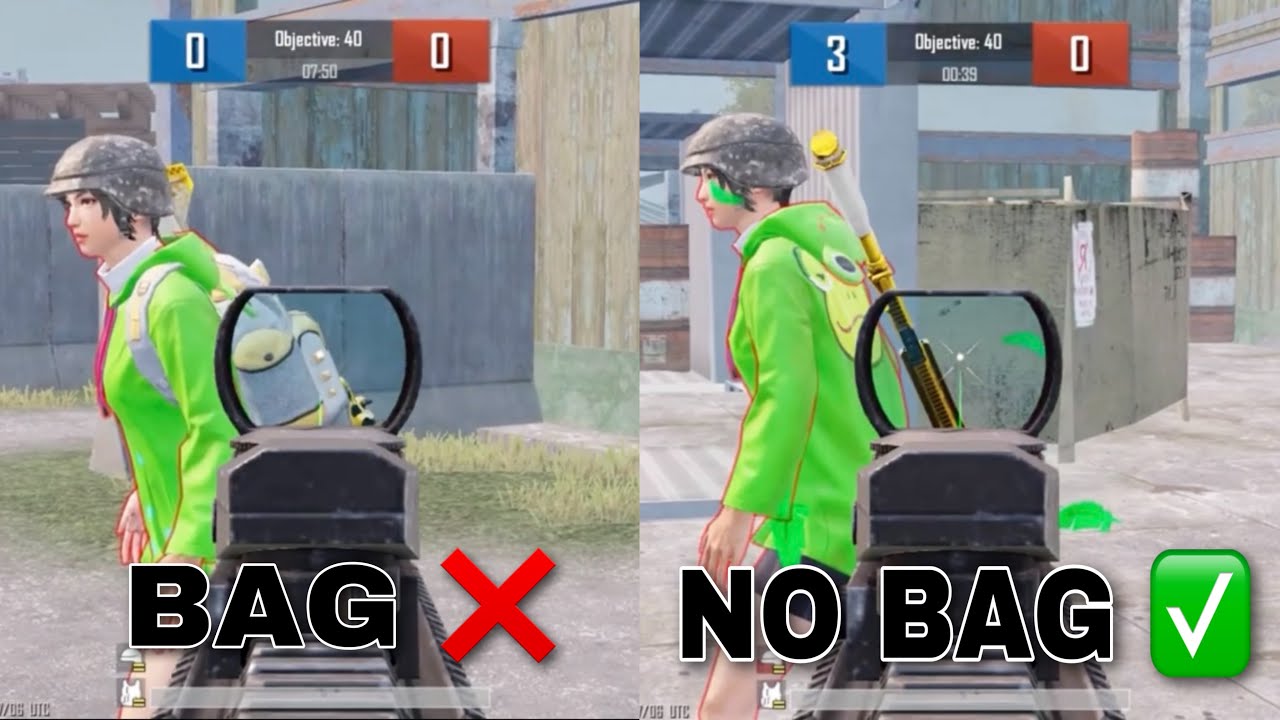 Bag pack vs No bag pack | advantages of playing without bag TDM tips ...