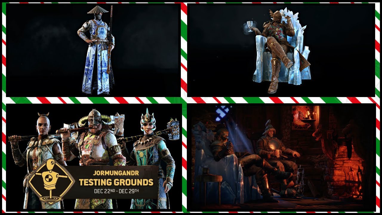 For Honor: Snow Palace Battle Outfit, Icefall Throne Emote, Jormungandr ...