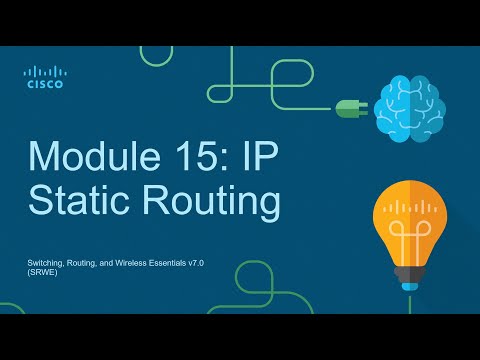 CCNA2 Module 15: IP Static Routing - Switching Routing and Wireless Essentials (SRWE) - YouTube