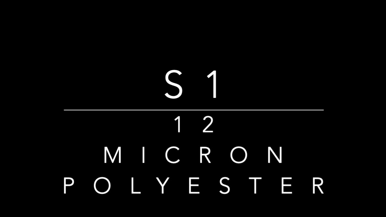 Multitec S1- 12 microns polyester - YouTube