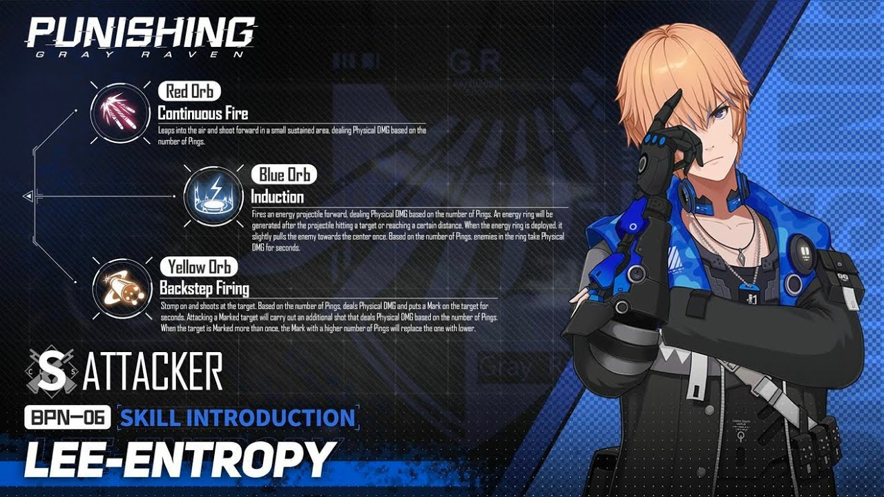 Punishing: Gray Raven Character - Lee: Entropy Gameplay - YouTube