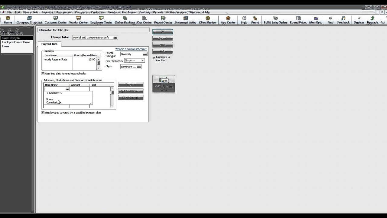 Setting Up Employees in QuickBooks - YouTube