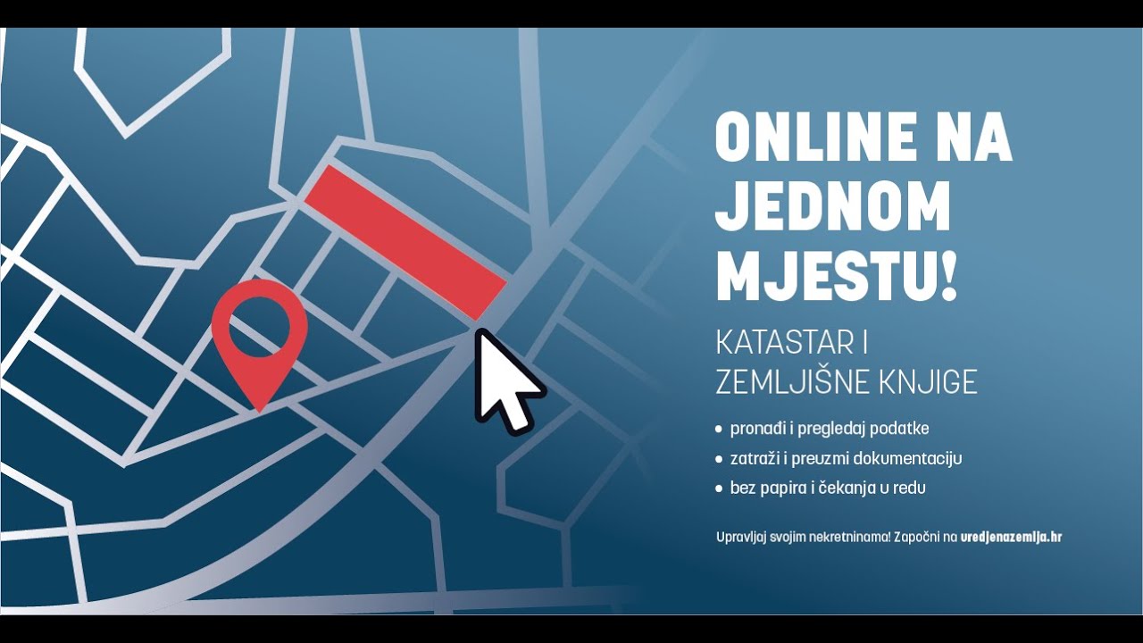 Katastar i zemljišne knjige online - Uređena zemlja - YouTube