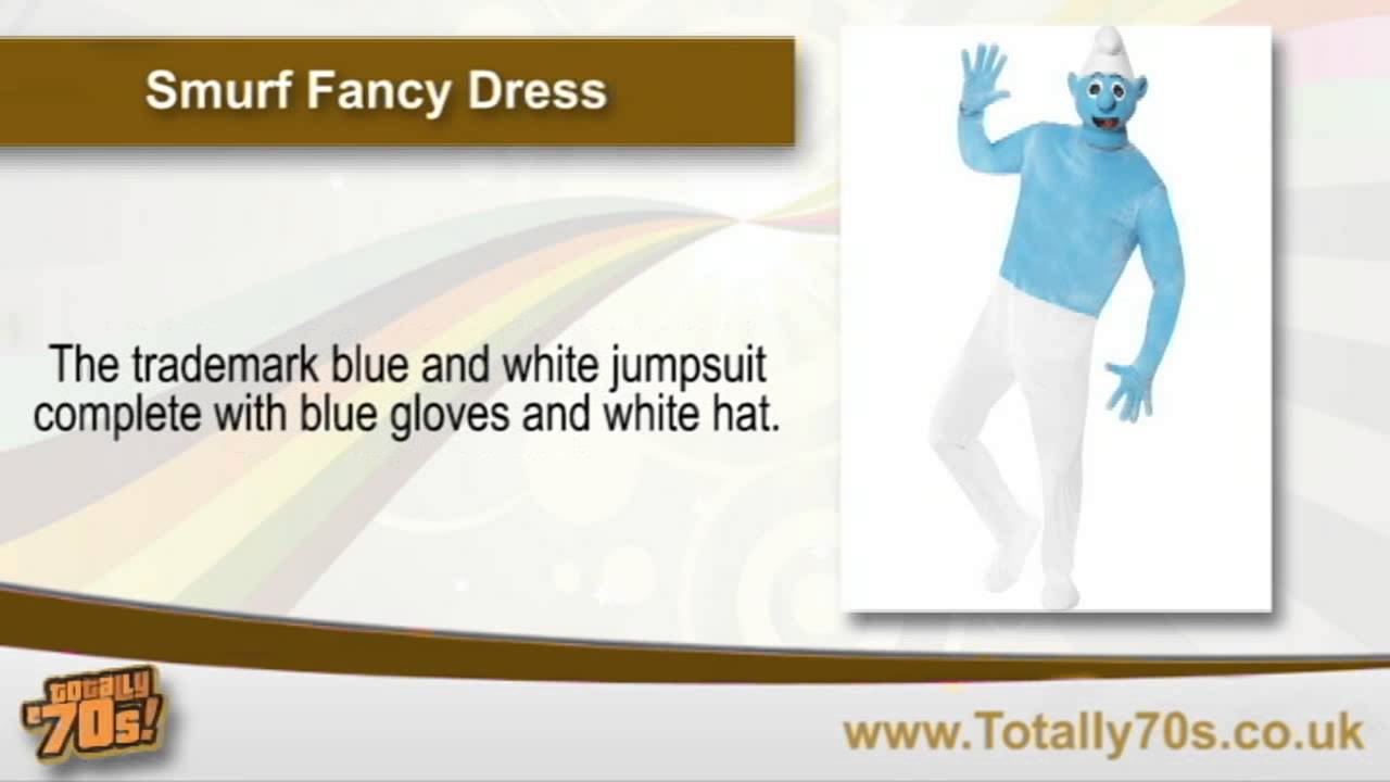 Smurf Fancy Dress Costumes (incl Papasmurf & Smurfette) - YouTube