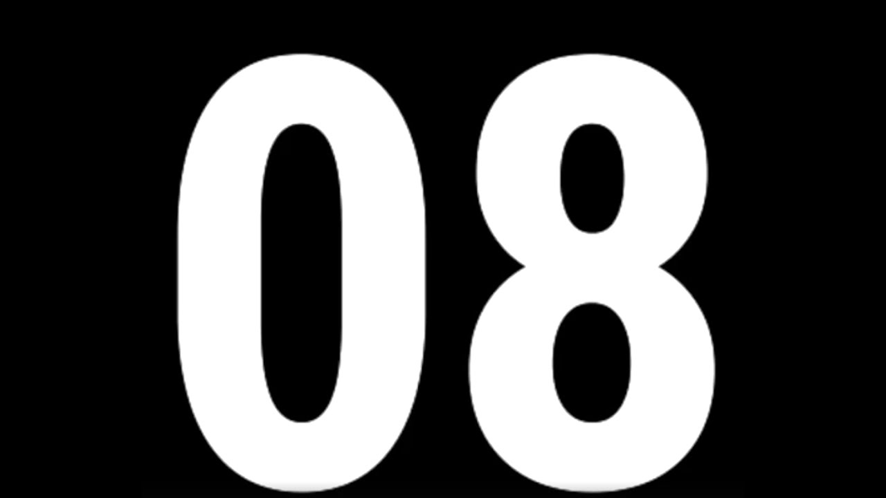 8 Second Countdown | 8 Second Timer | 8 Second Countdown | Alarm Clock ...