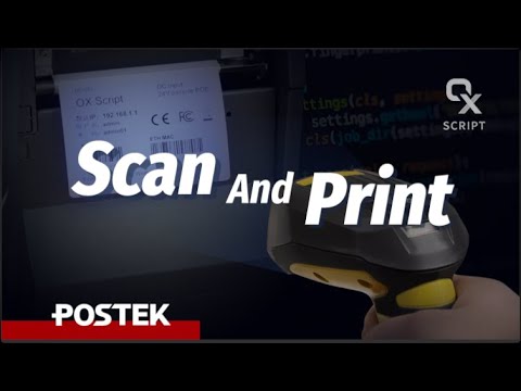 Print label directly after scanning barcode | OX Script Tutorial - YouTube