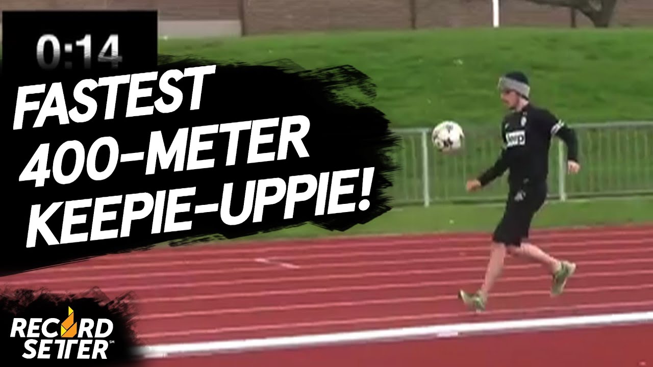 Fastest 400-Meter Keepie-Uppie! - YouTube