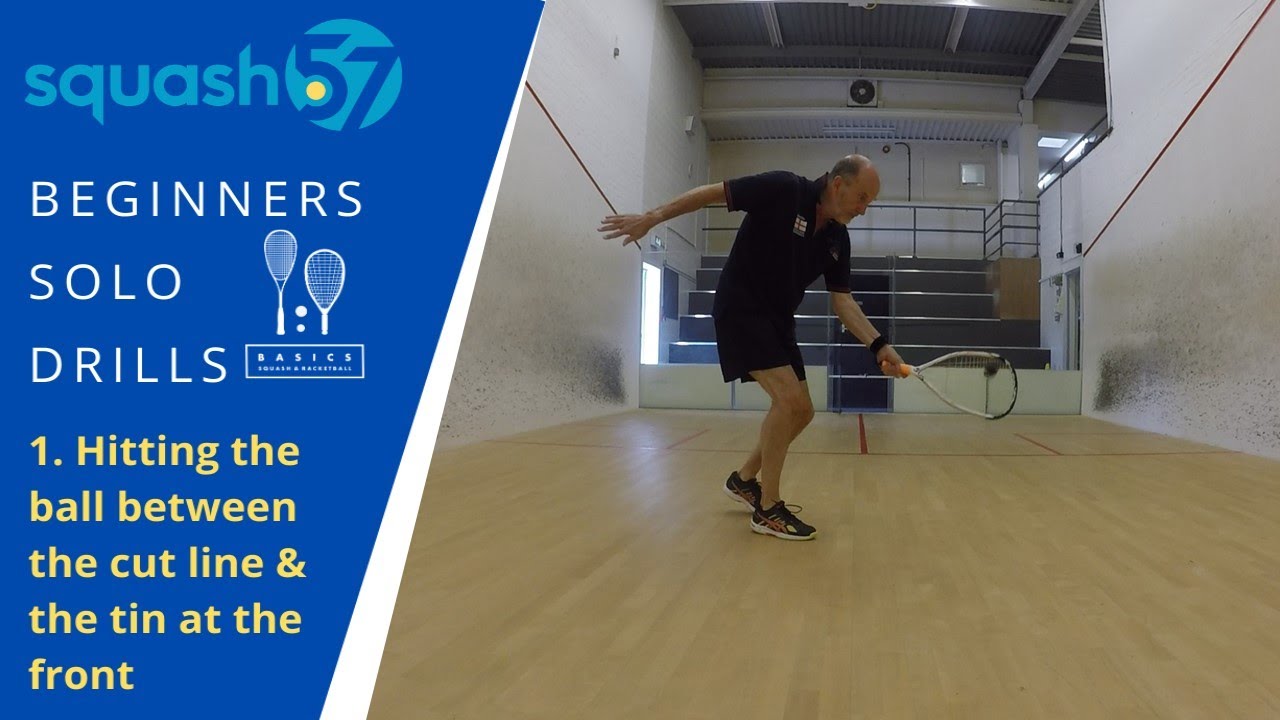 Squash57 Beginners Solo Starter practice No1 - YouTube