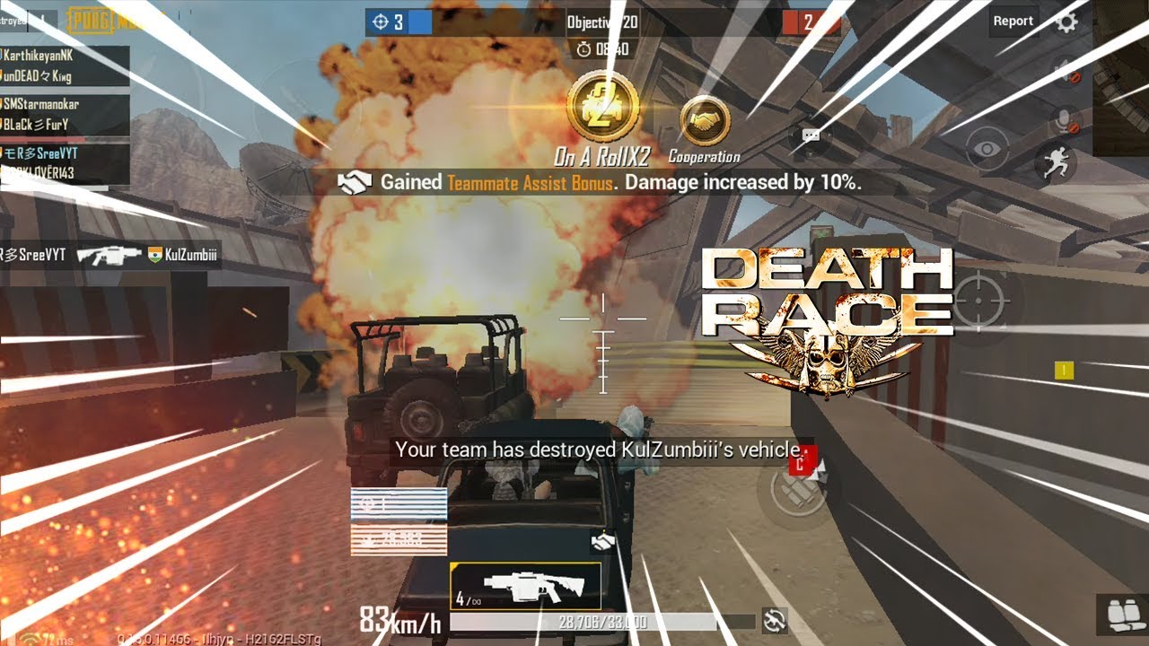 The RED GEAR in PUBG Mobile || Death Race Epic Gameplay | PUBG Mobile ...