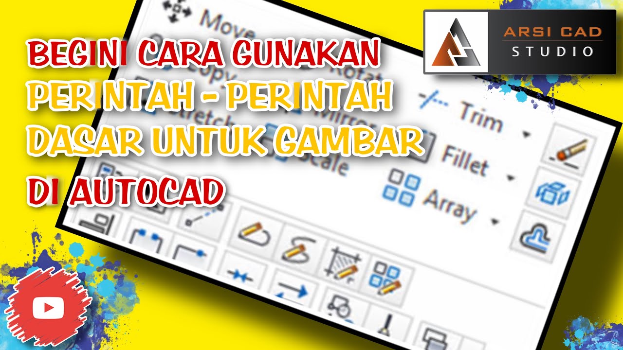 PERINTAH DASAR DI AUTOCAD DAN PENJELASANYA - YouTube