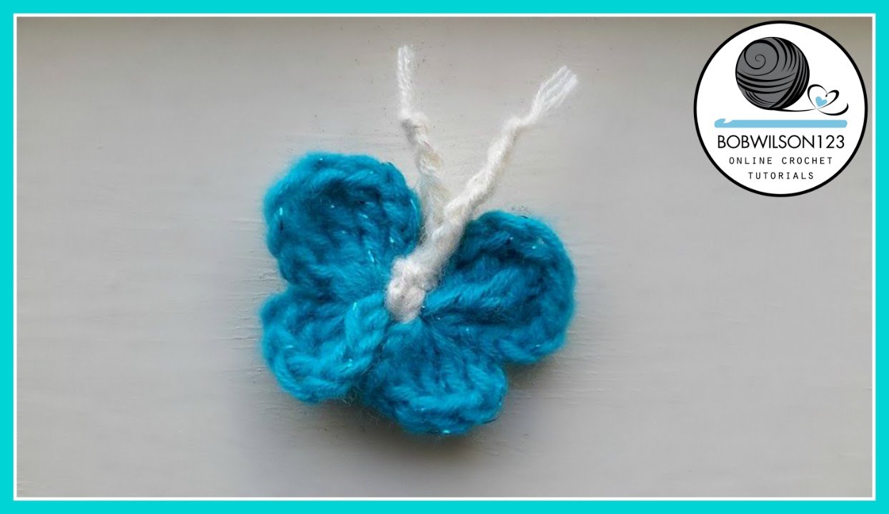 Crochet Butterfly Tutorial - Bloopers at the end - YouTube