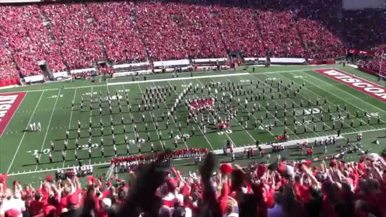 Wisconsin Band Halftime Show 10-25-2014 - YouTube