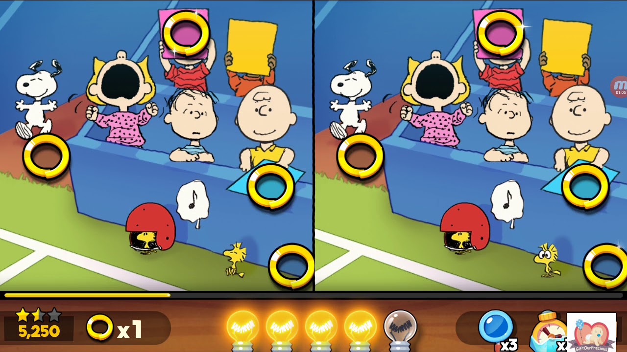 Snoopy Spot the Difference | Levels 111 to 120 | GiftOurPrecious.com ...