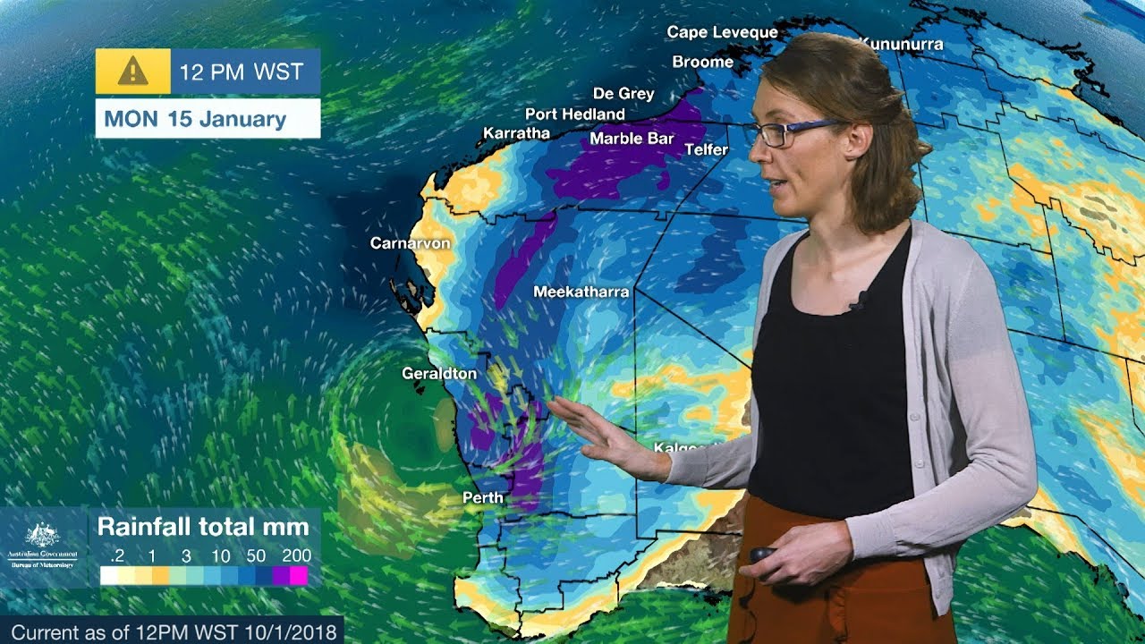 ⚠Weather Update: Tropical cyclone Joyce in Western Australia, 12 ...