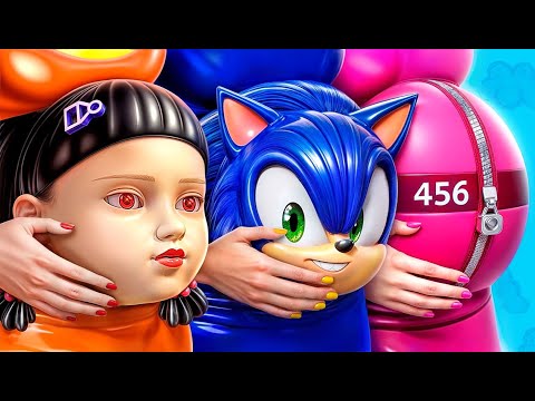 Süper Kahraman Beni Evlat Edindi: Squid Game Oyuncak Bebeği vs Sonic vs Demir Adam?