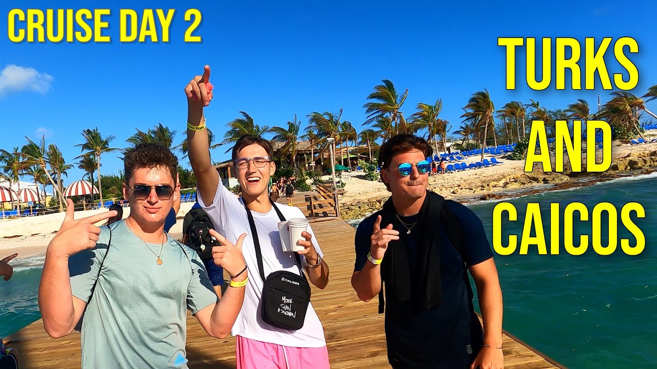 Cruise Day 2 | Turks and Caicos | Princess Cays | Carnival Cruise - YouTube