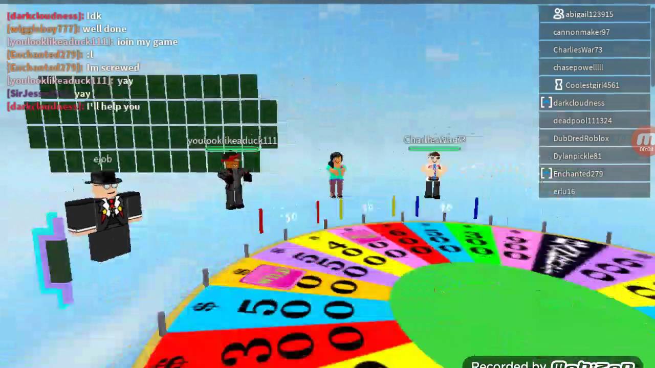 Wheel of Fortune! By alexnewtron part1 roblox app - YouTube