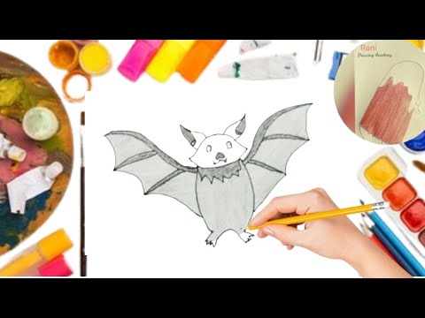 How to Draw a Vampire bat 🦇 || Vampire bat drawing - YouTube