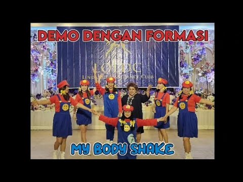 Demo dgn Formasi. My BODY SHAKE line dance - YouTube