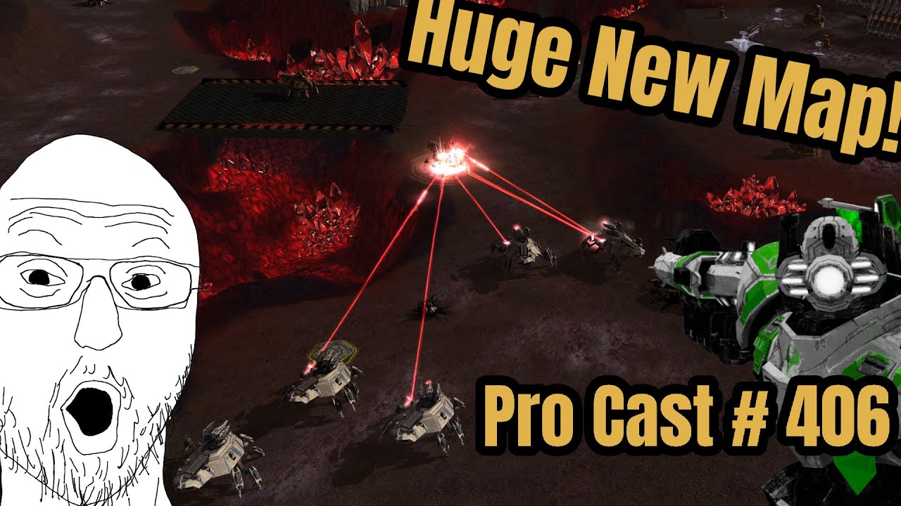 🆕Huge New Map!🆕 Supreme Commander 2 Pro Cast # 406 4v4 on Heart of the ...